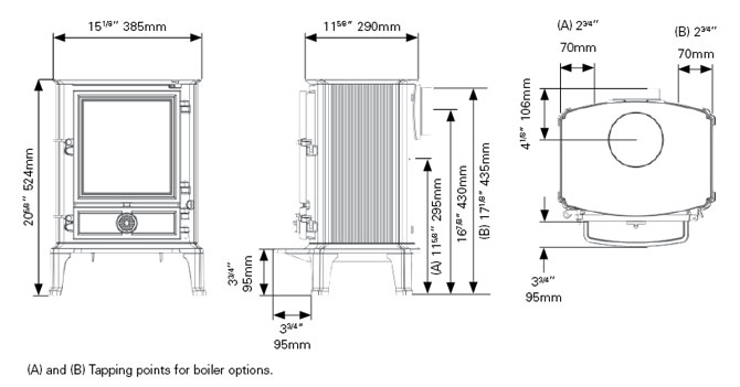 Brunel 1A Wood Burning Stoves & Multi-fuel Stoves - Grate Expectations